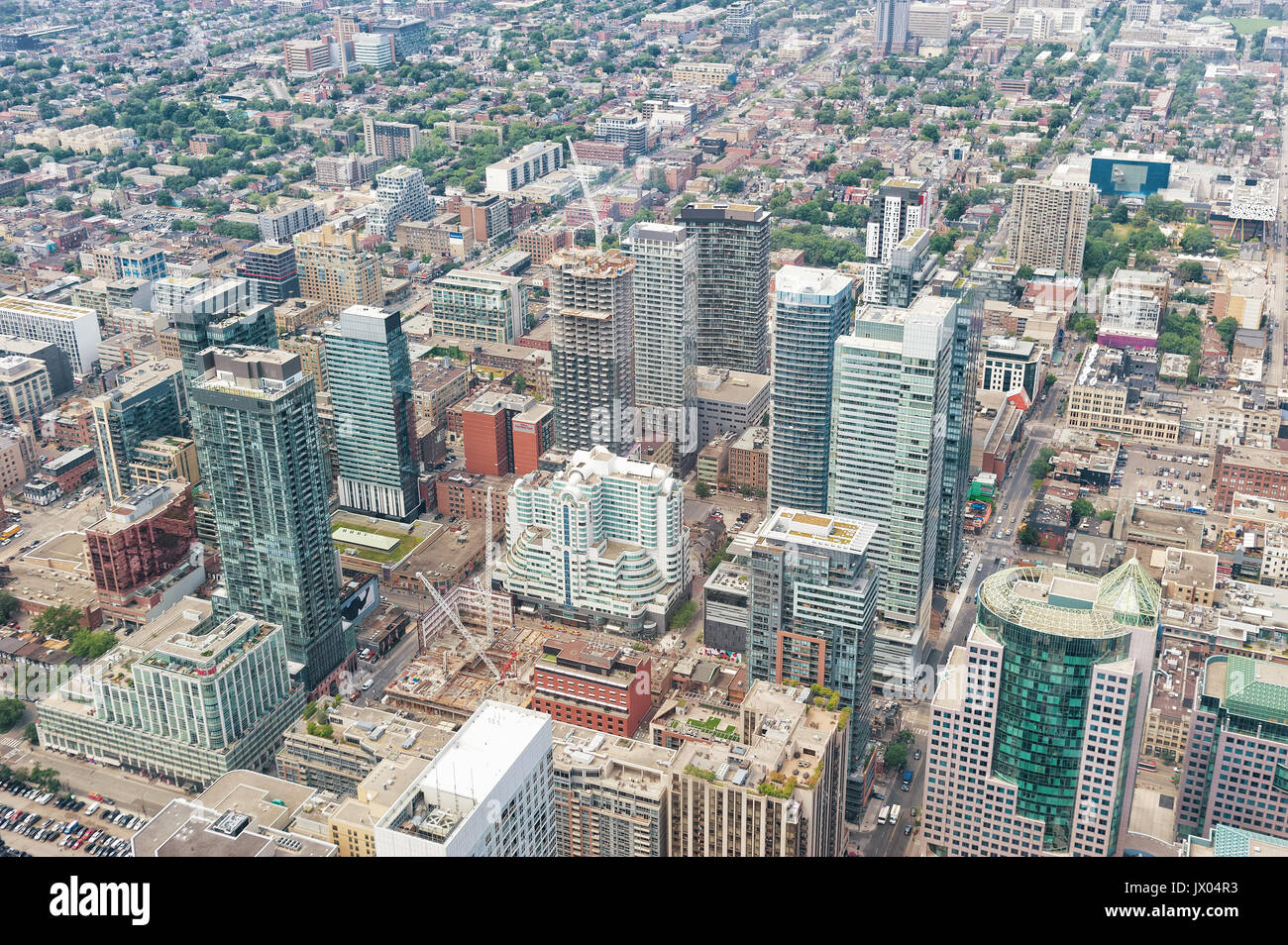 Aerial view of Toronto downtown. Ontario, Canada Stock Photo - Alamy