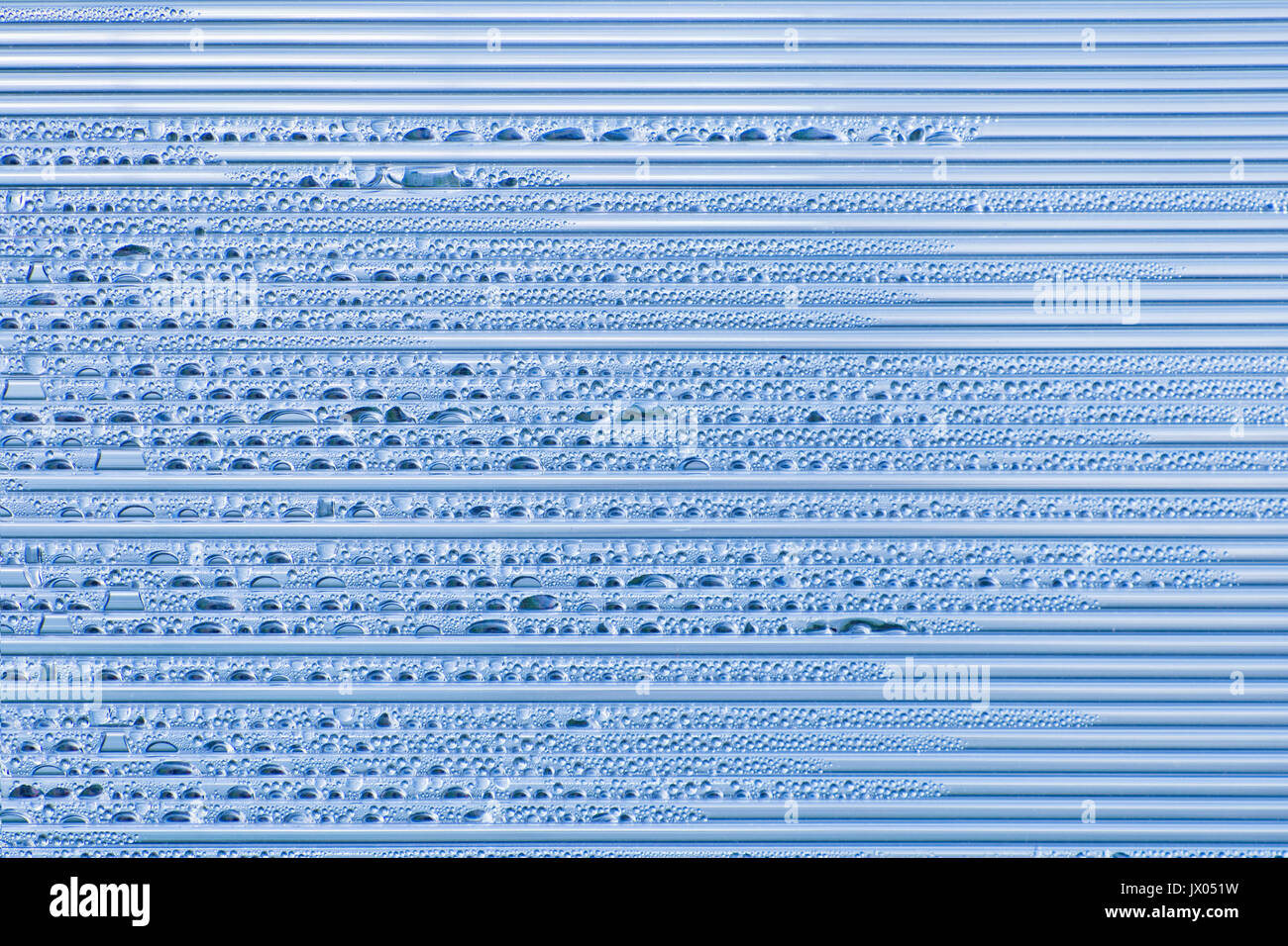 Corrugated Plastic Texture with Stripes and Water Drops as Industrial ...