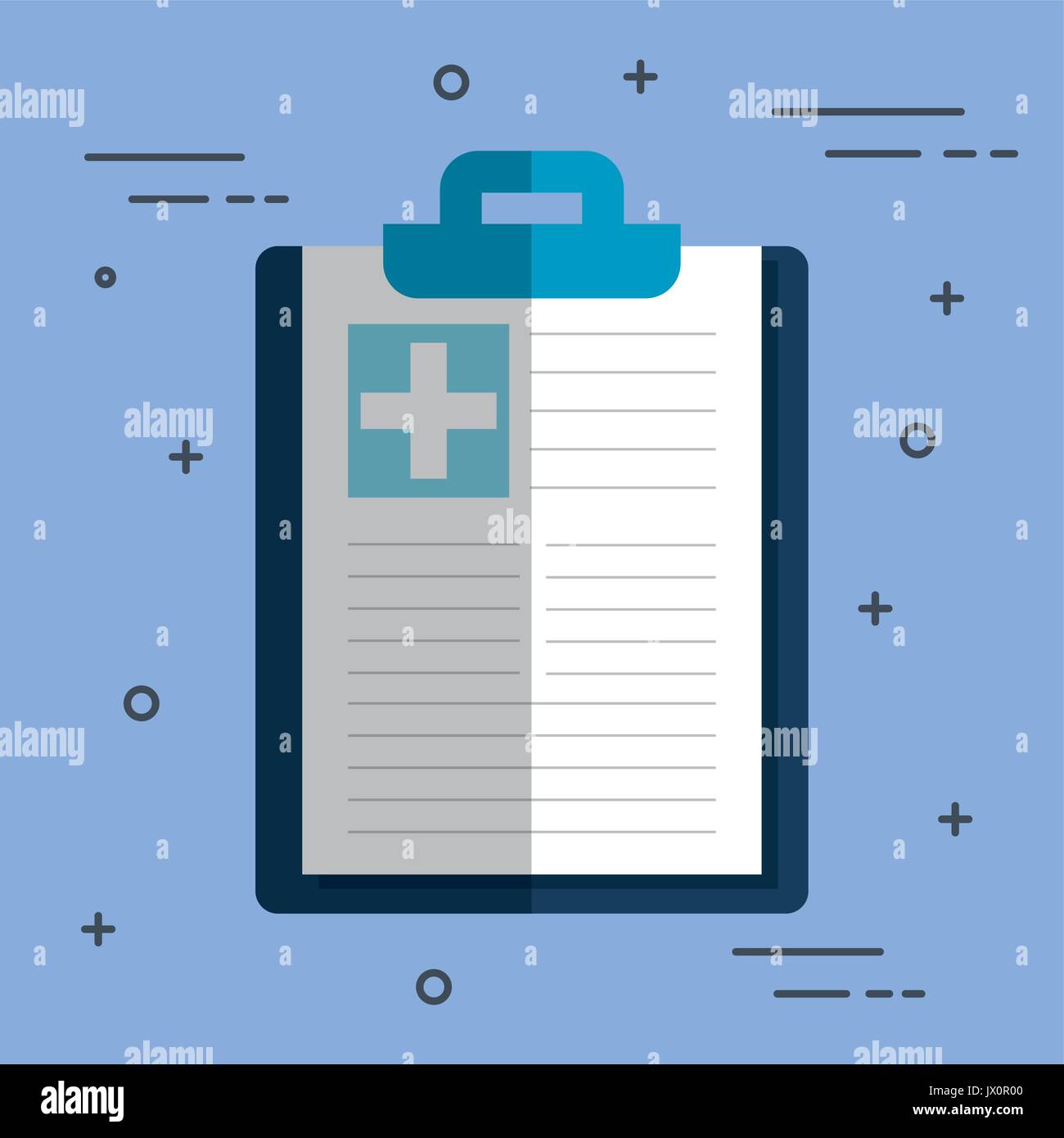 Medical clipboard over blue background vector illustration Stock Vector ...