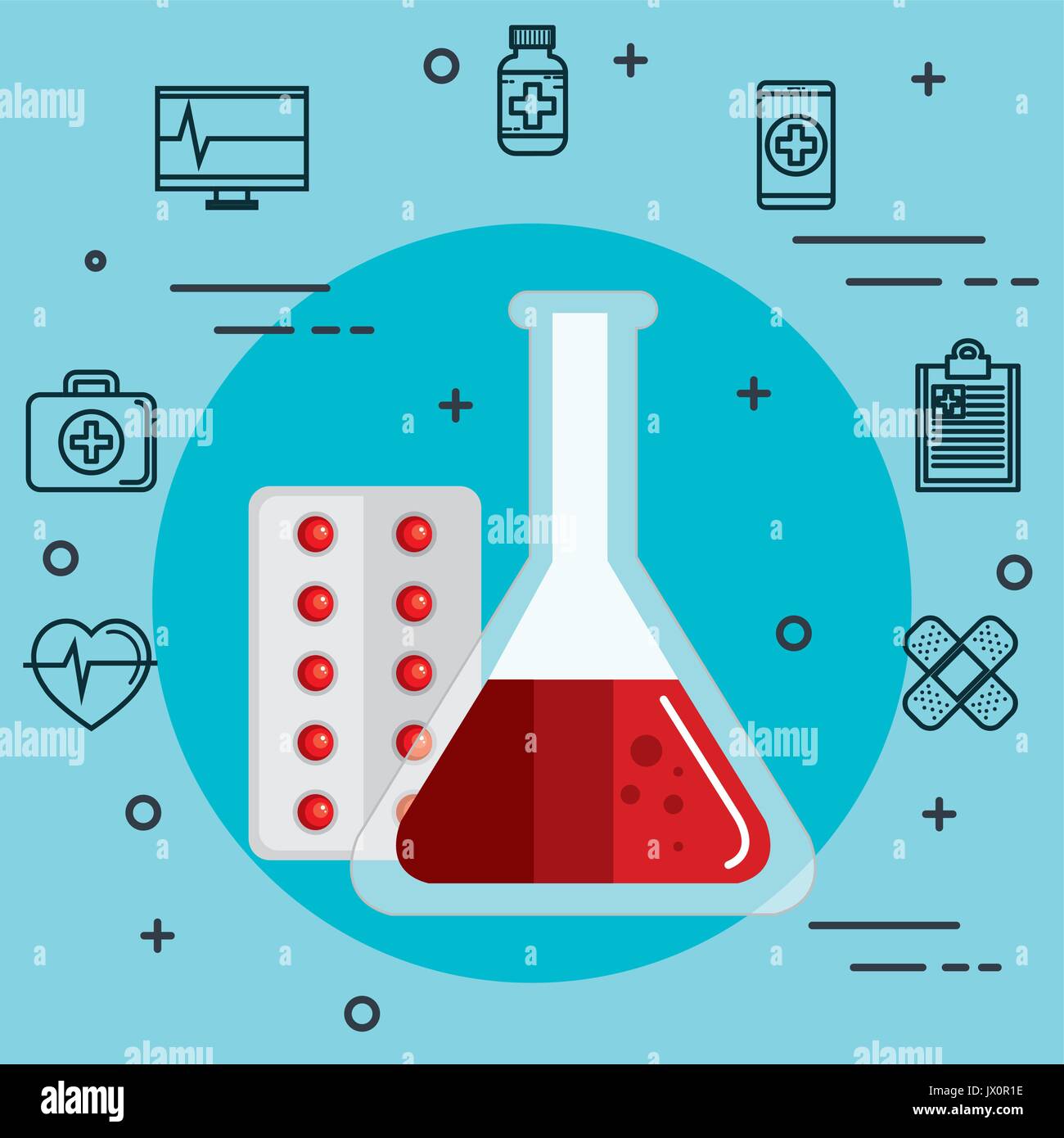 Medicine history laboratory Stock Vector Images - Alamy