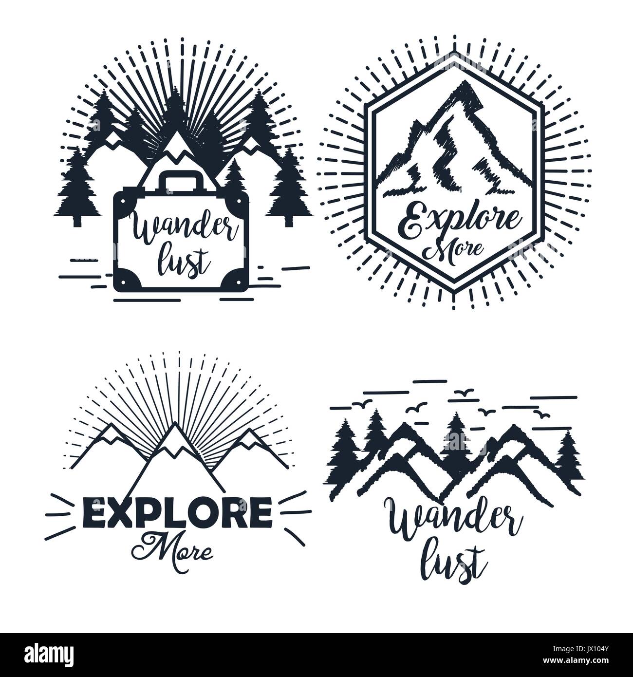 Adventure symbol Stock Vector Images - Alamy