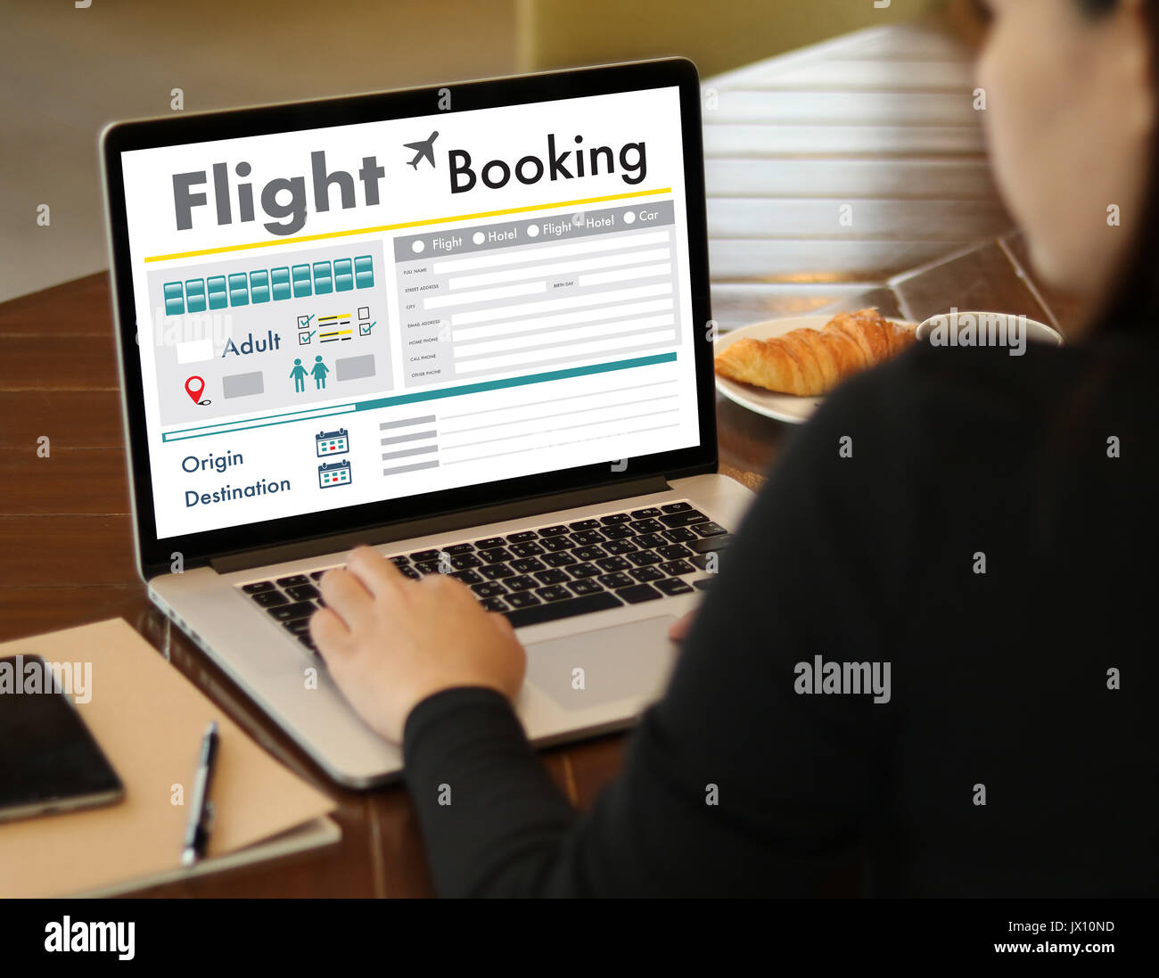 GO Flight Booking Air Online Ticket Book Concept Stock Photo - Alamy