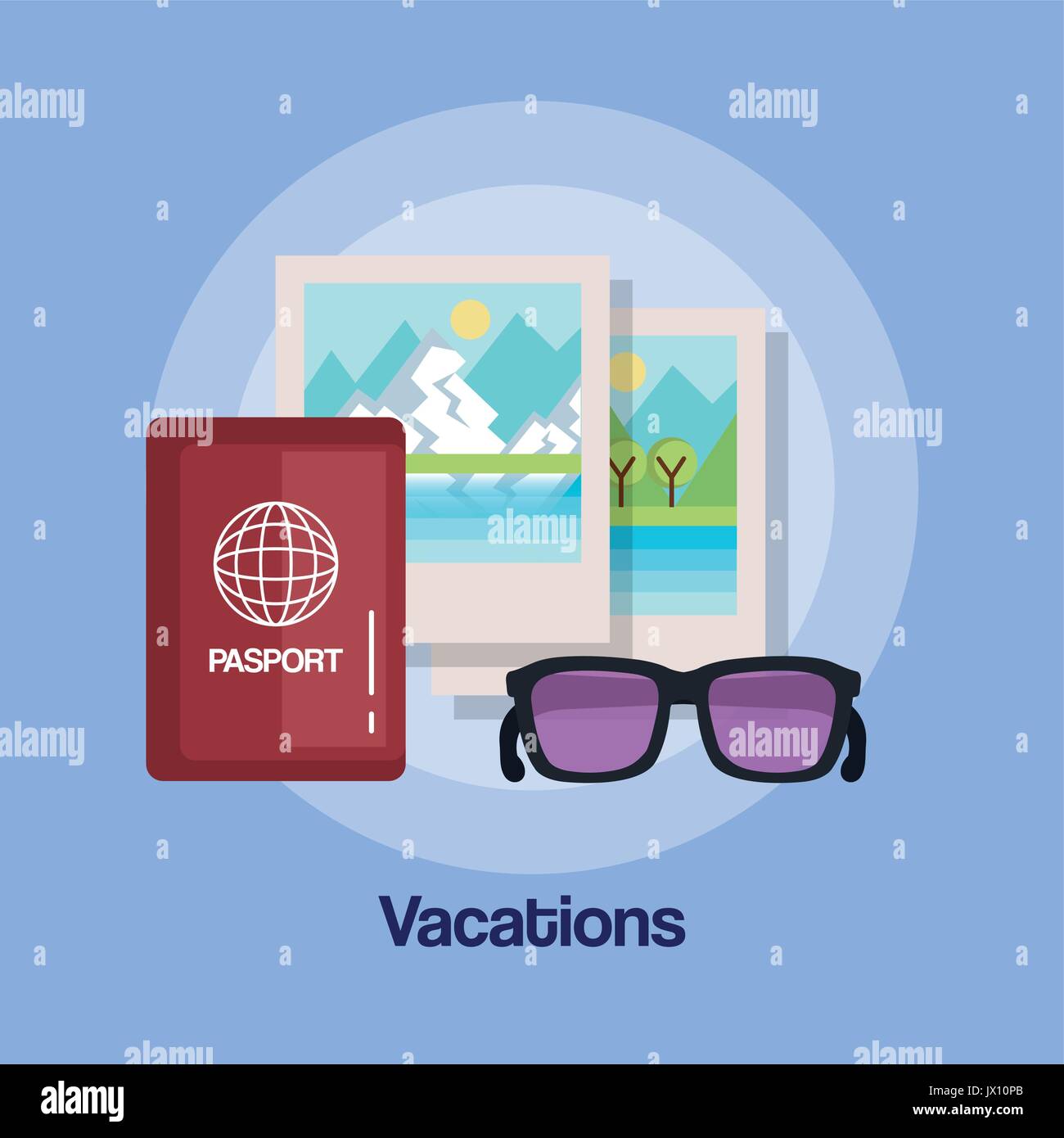 vacations travel relax enjoy tourism destination vector illustration ...
