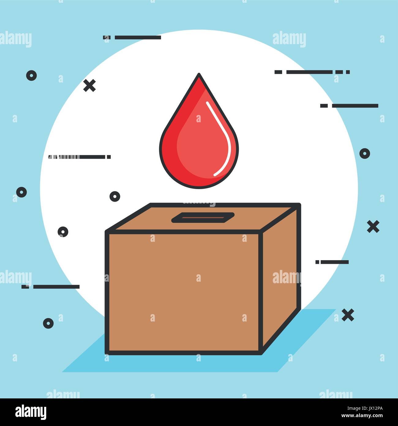 Ballot drop box Stock Vector Images - Alamy
