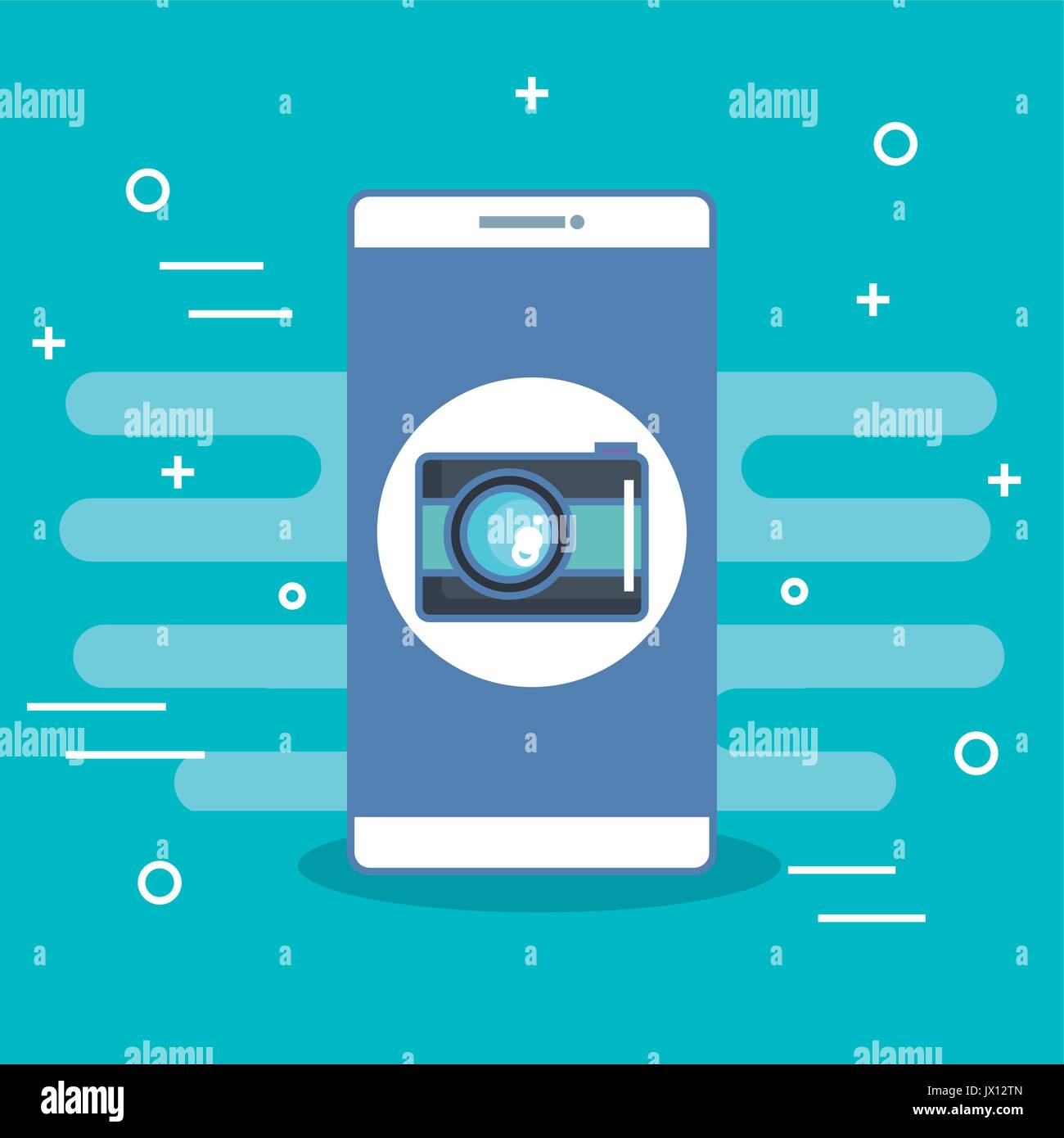 mobile phone camera application photo selfie icon Stock Vector Image ...