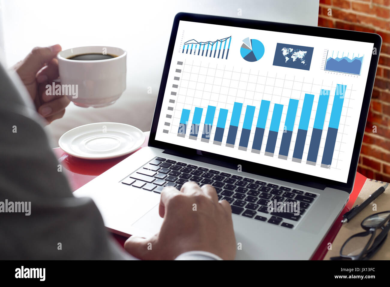 Business Information Technology people work hard Data Analytics ...