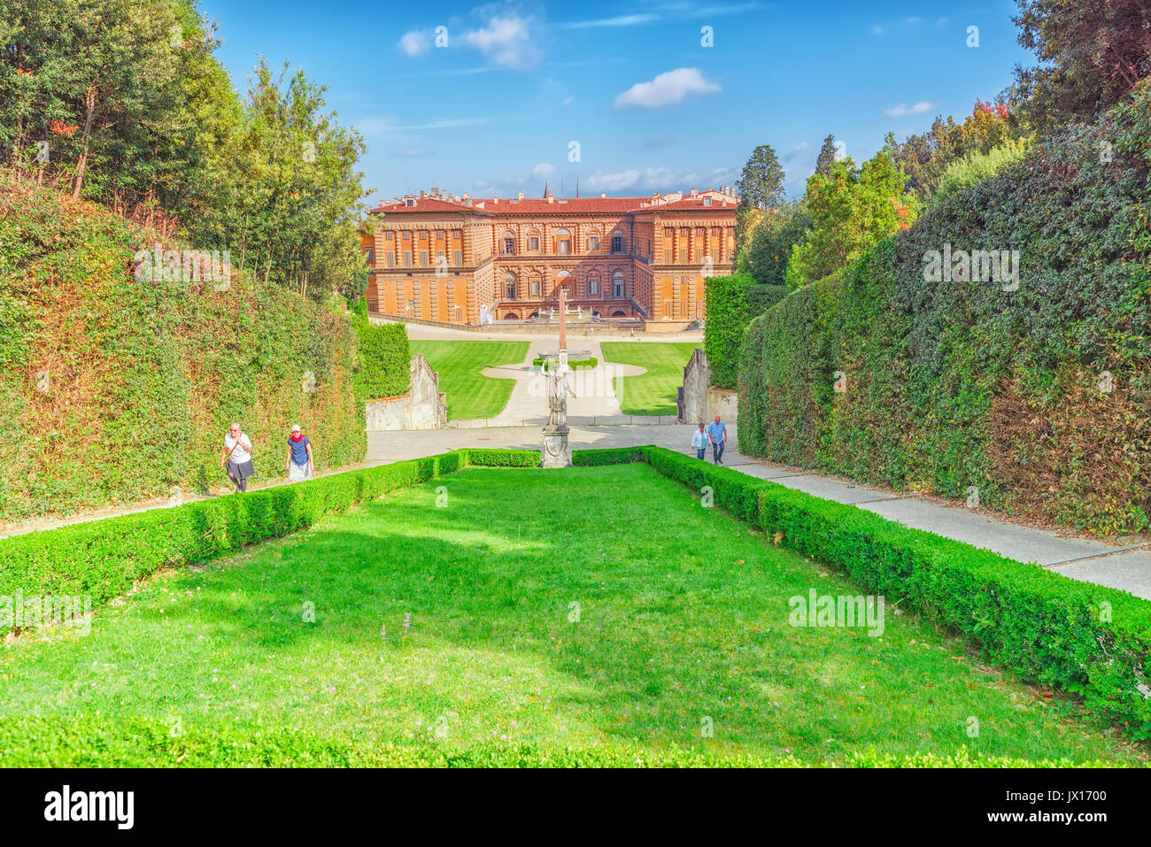 FLORENCE, ITALY- MAY 14, 2017: Boboli Gardens (Giardino di Boboli Stock ...