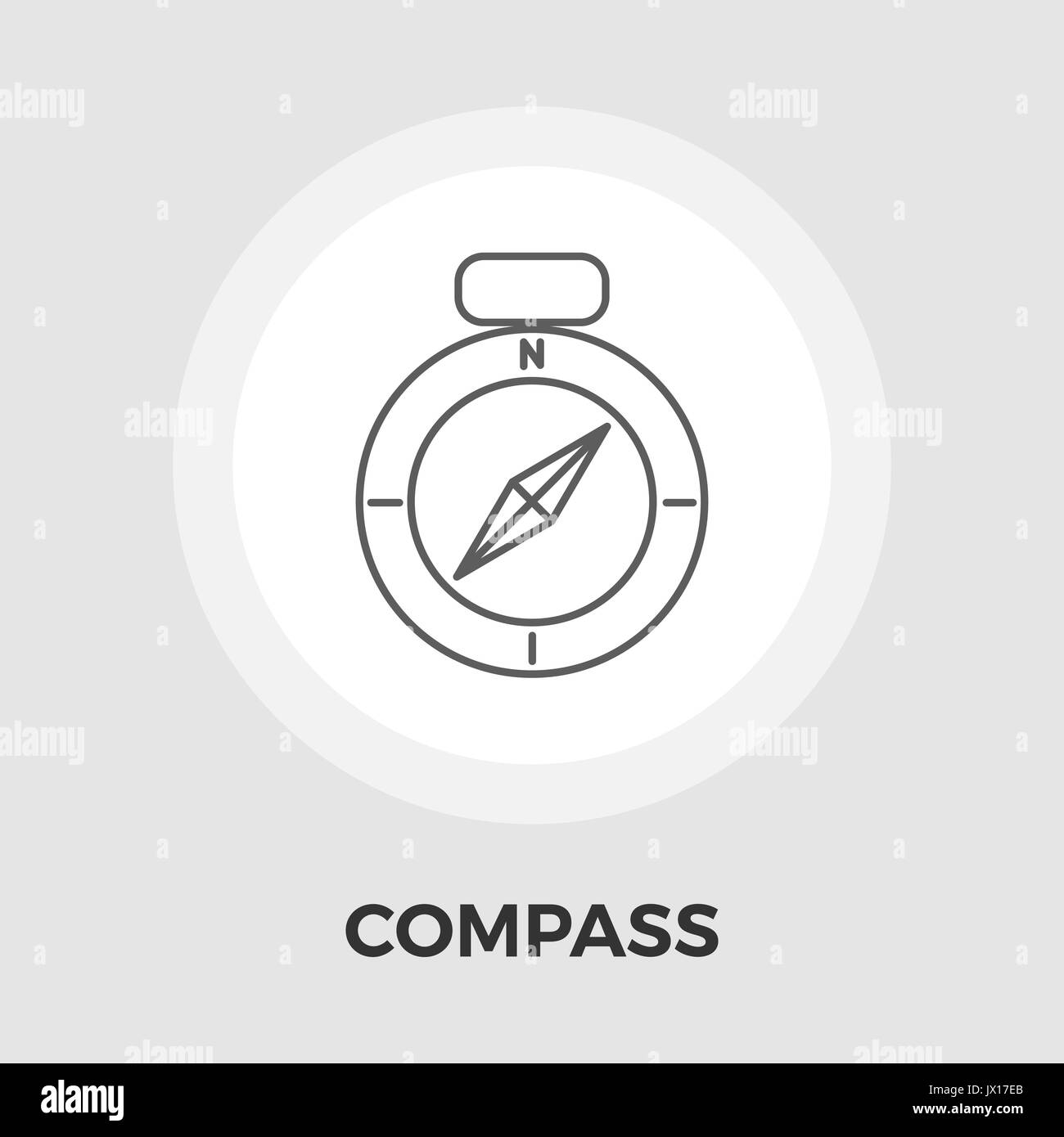 Compass Icon Vector. Flat icon isolated on the white background ...