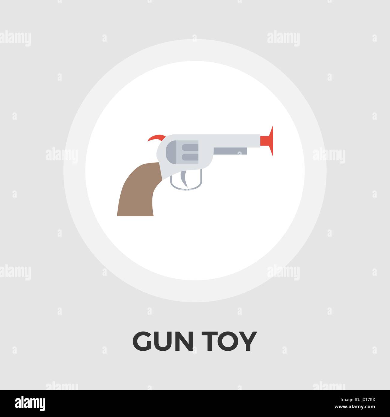 Gun Toy Icon Vector. Flat icon isolated on the white background ...