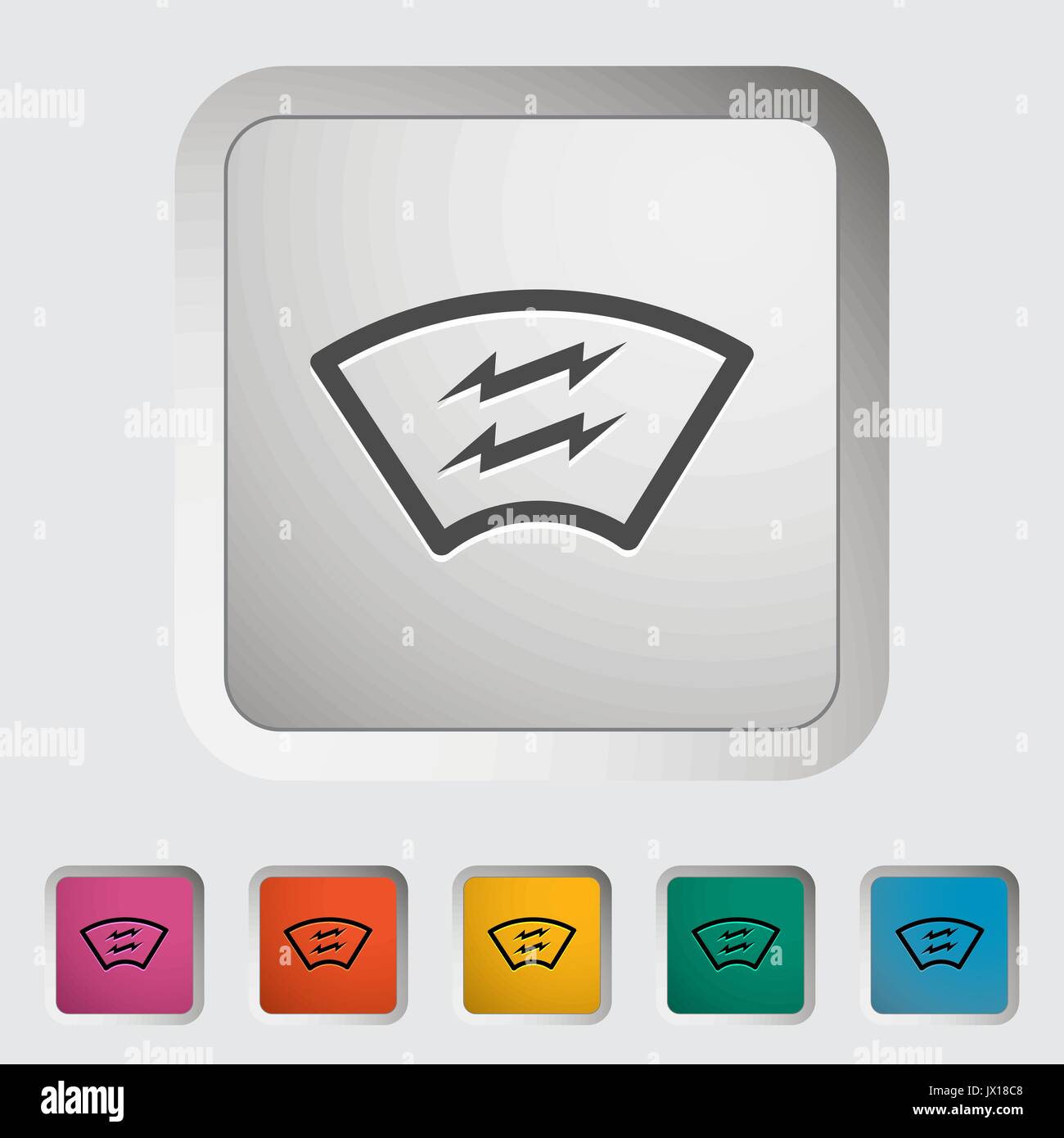 Heating automotive glass single icon Stock Vector Image & Art - Alamy