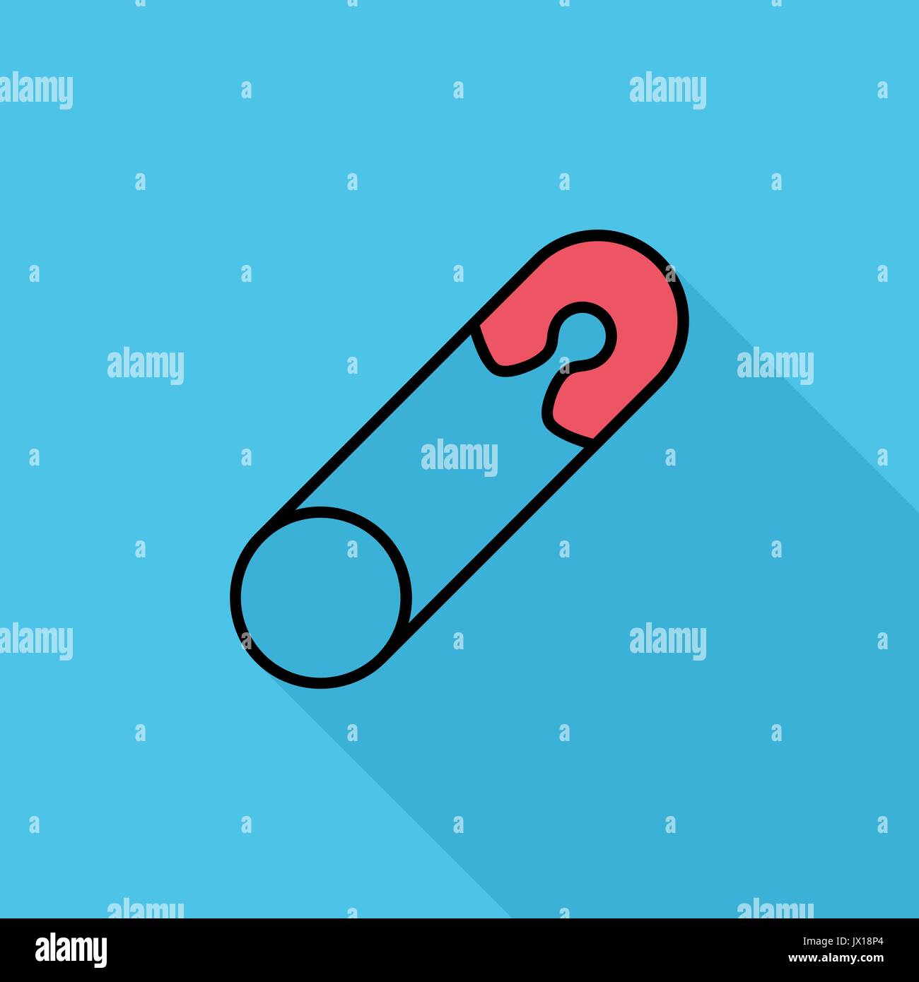 Isolated clip art safety pin hi-res stock photography and images - Alamy