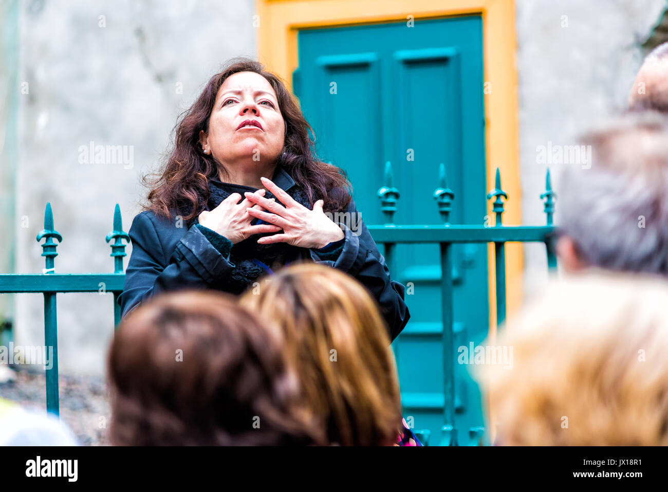 Canada quebec city portrait woman hi-res stock photography and images ...