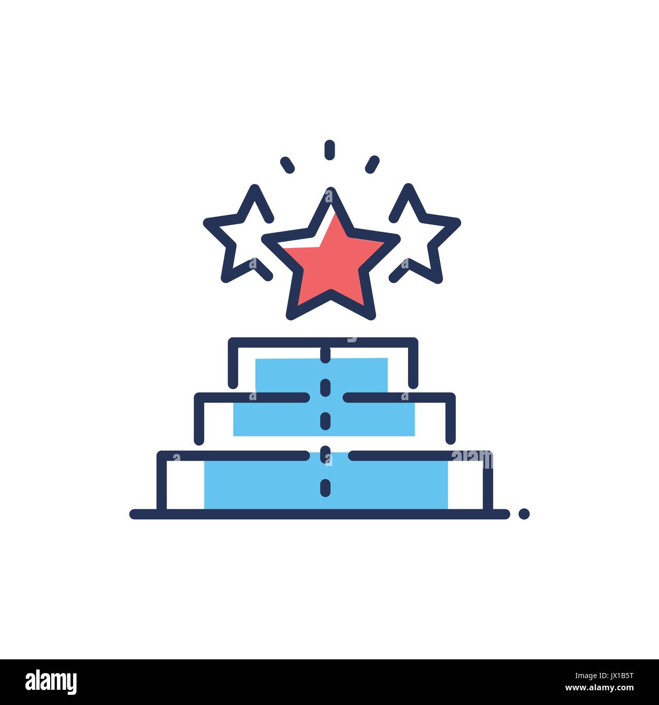 Player Ratings - modern vector line design icon Stock Vector Image ...