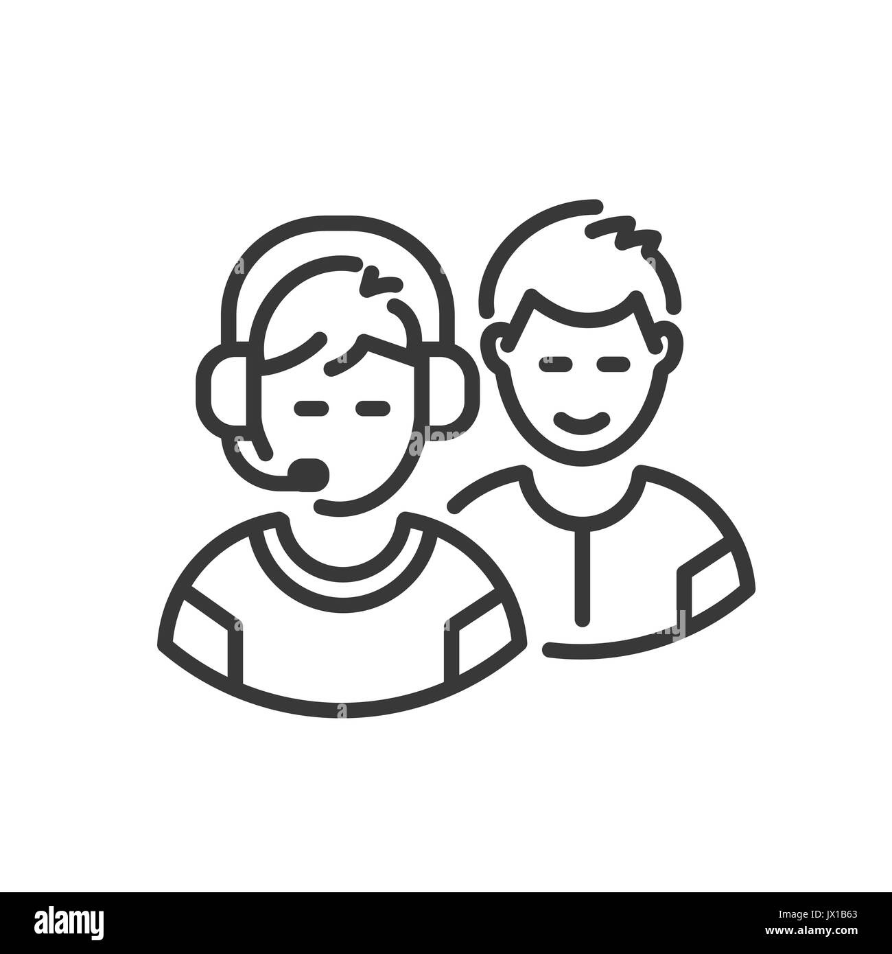 Online gamers vector vectors Stock Vector Images - Alamy