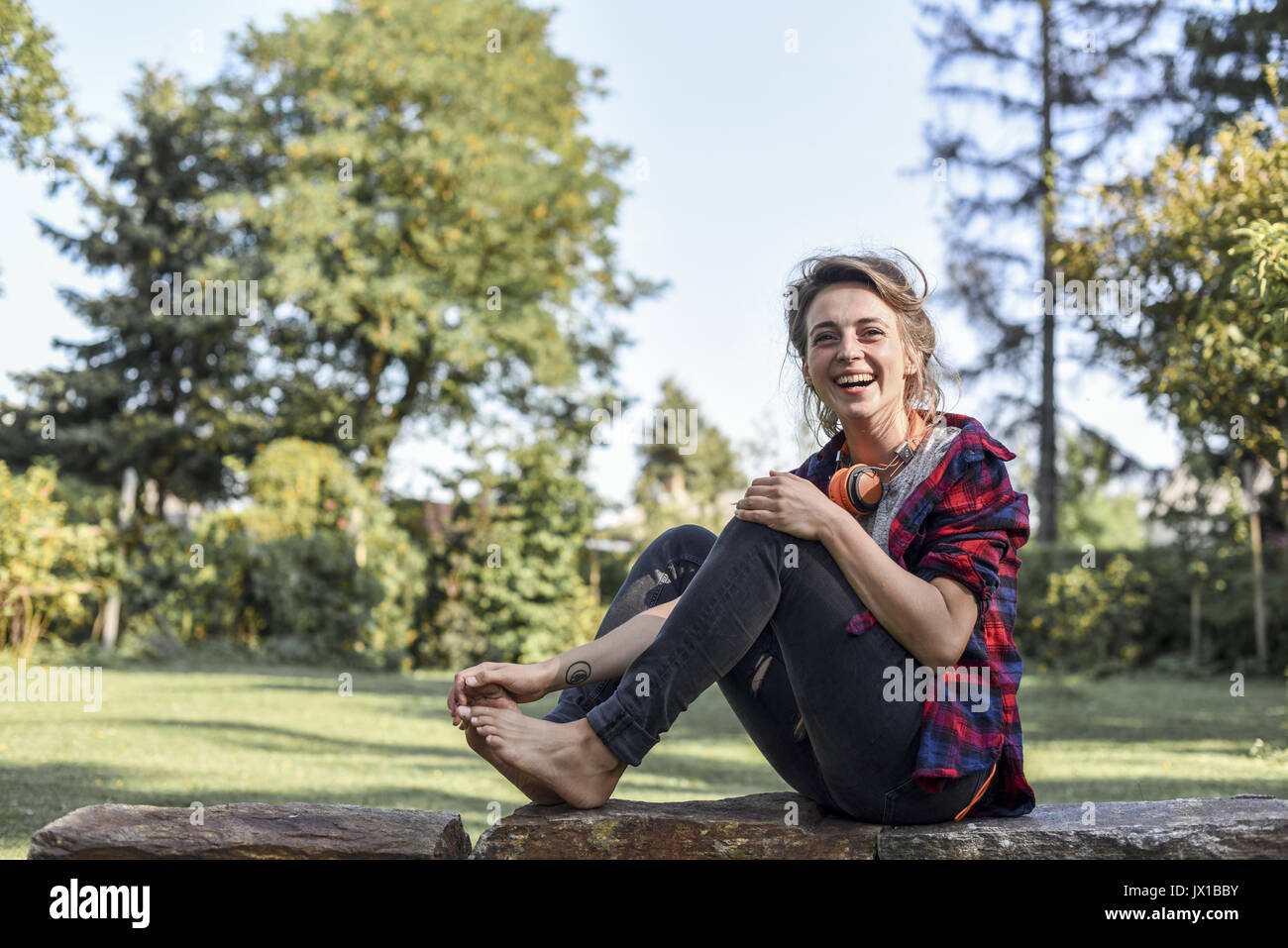 Hipster woman model hi-res stock photography and images - Alamy