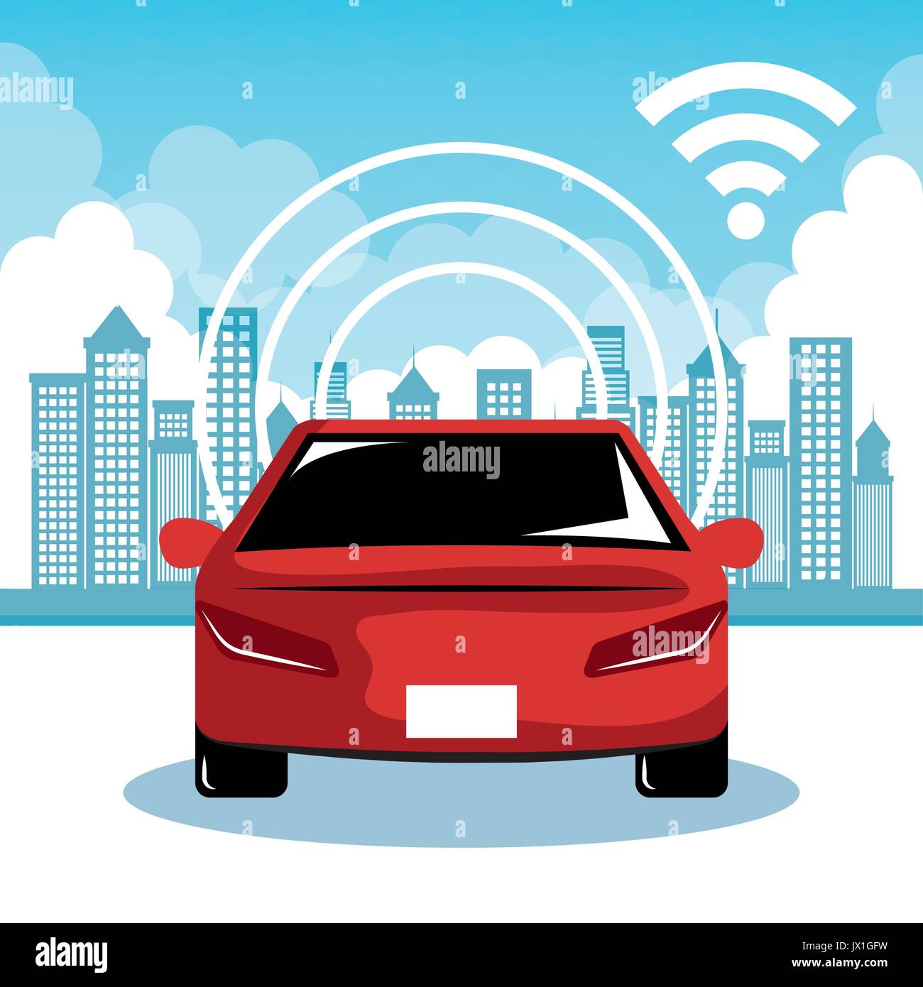 autonomous cars and wireless communication system, Internet of Things ...