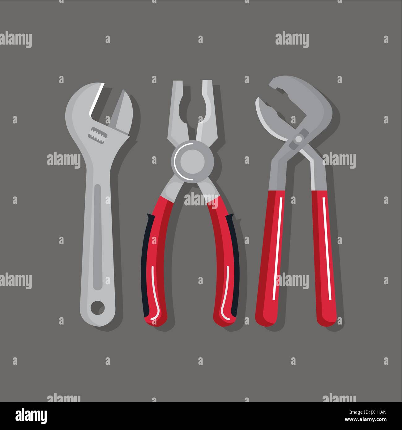 set building construction and home repair tools vector illustration ...
