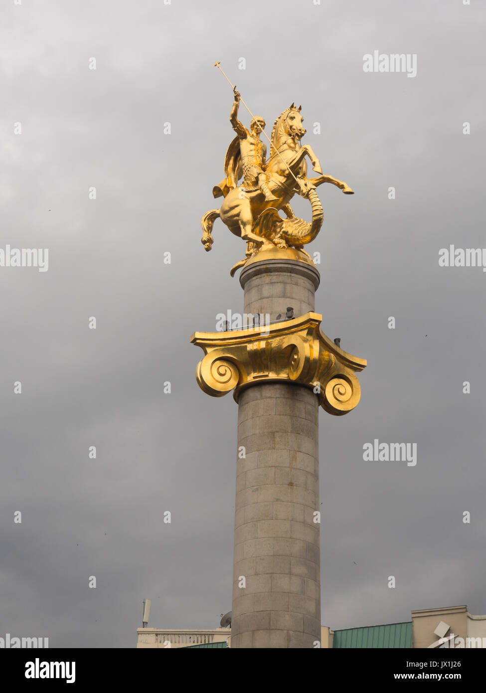 Freedom Square or Liberty square in the centre of the Georgian capital ...