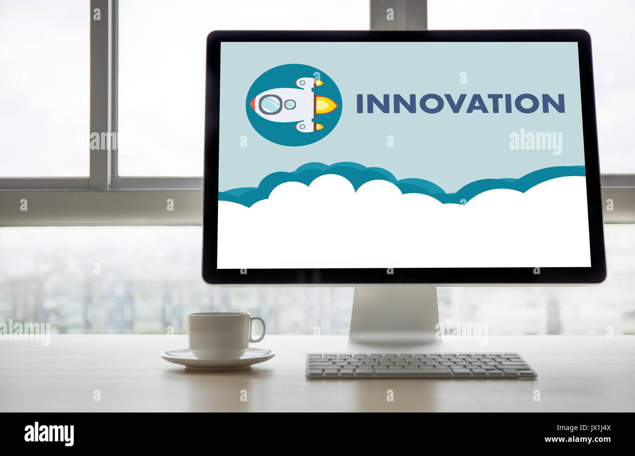 INNOVATION think creative ideas Invent Knowledge Creative process Stock ...