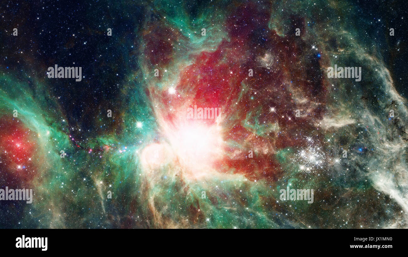 Nebula and galaxies in deep space. Elements of this image furnished by ...