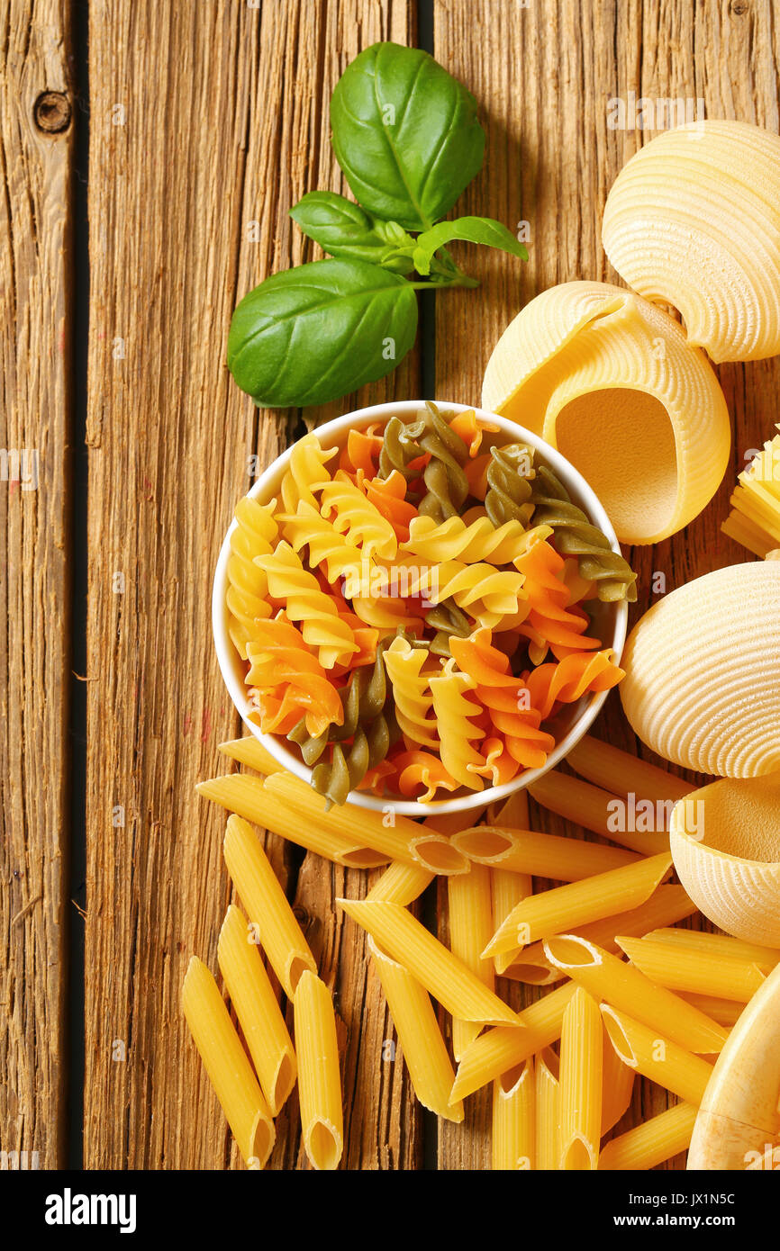 Types of dried pasta hi-res stock photography and images - Alamy