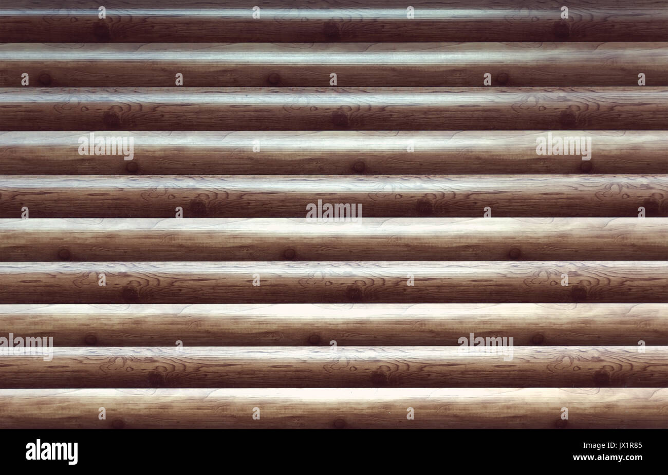 Modern Hand Hewn Natural Log Cabin Wall Facade Fragment Texture. Rustic ...