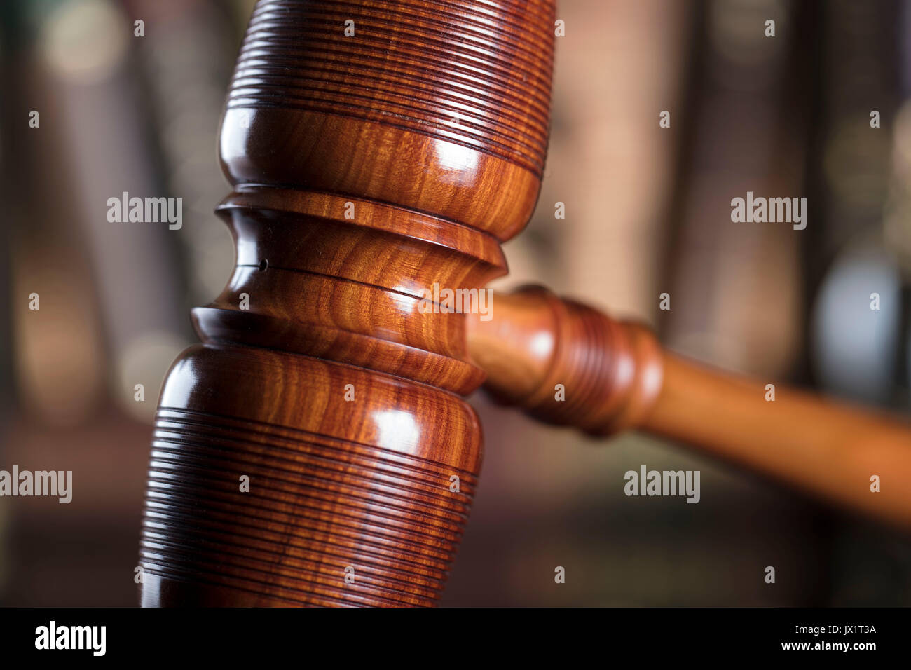 Gavel, books, scales, Themis. Law concept. Place for text Stock Photo ...