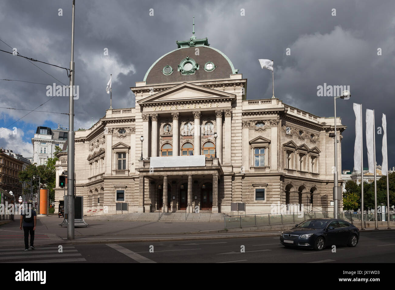 Austria, Vienna, Volkstheater, city landmark from 1889 Stock Photo - Alamy