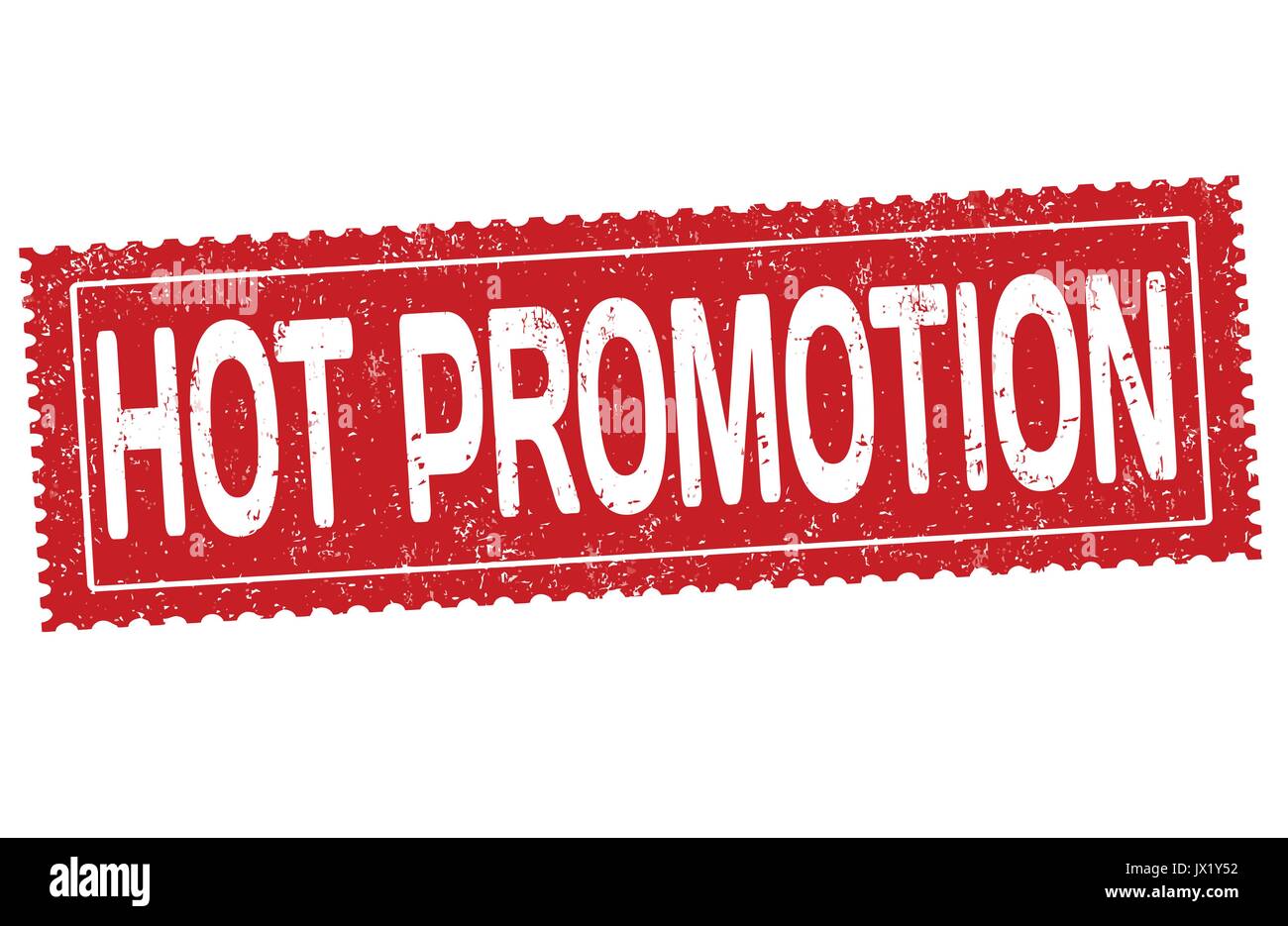 Hot promotion grunge rubber stamp on white background, vector ...