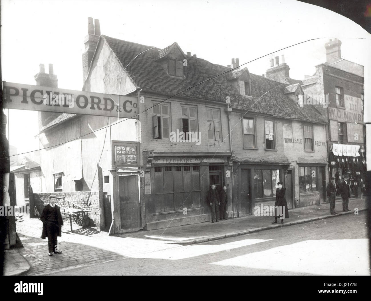Friar Street, Reading, south side, c 1894 Stock Photo - Alamy