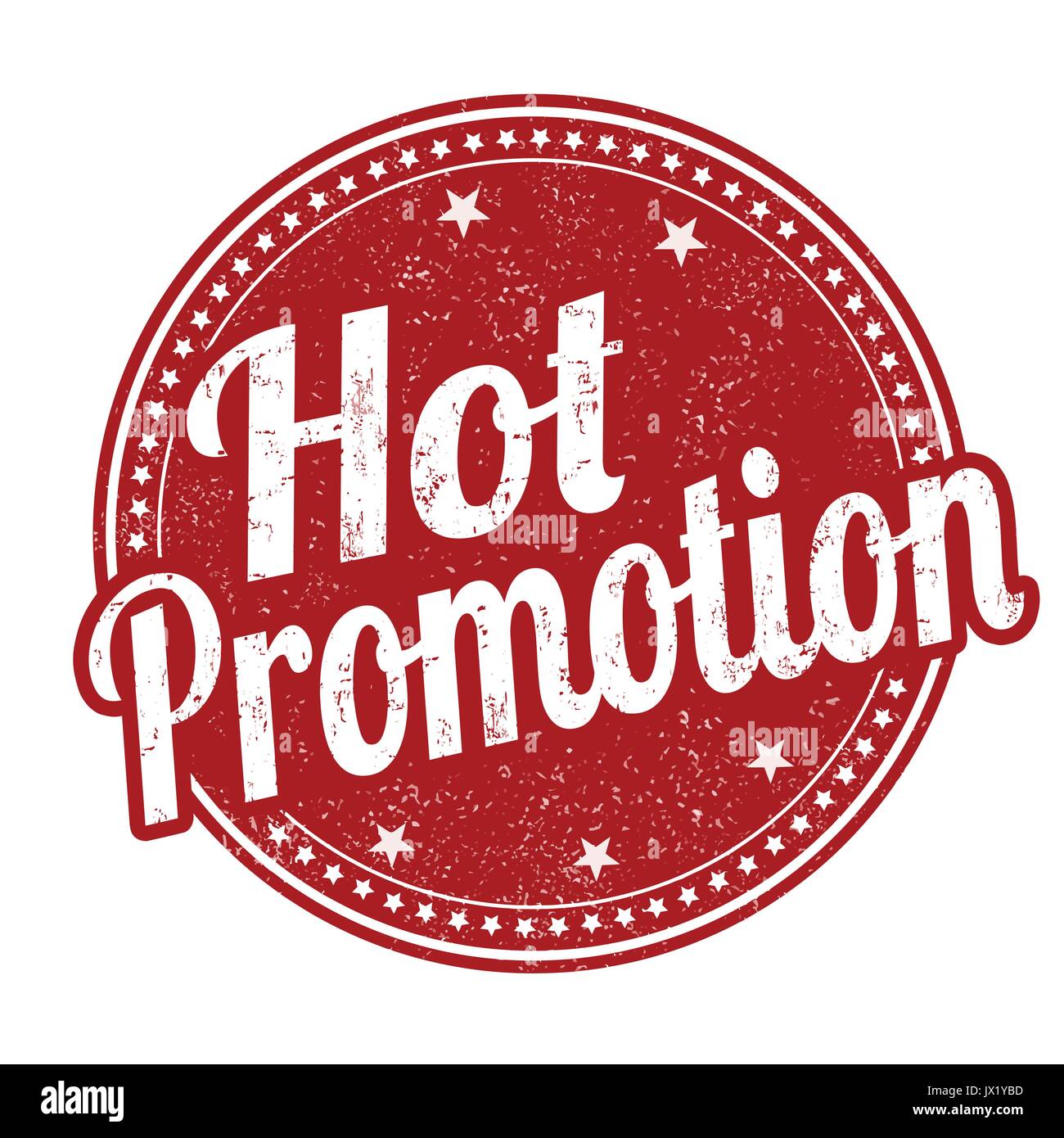 Hot promotion grunge rubber stamp on white background, vector ...