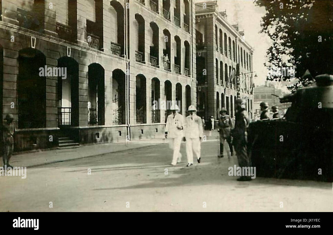 Hankou Bastille Day ceremonies in the French Concession, 1932 Stock ...
