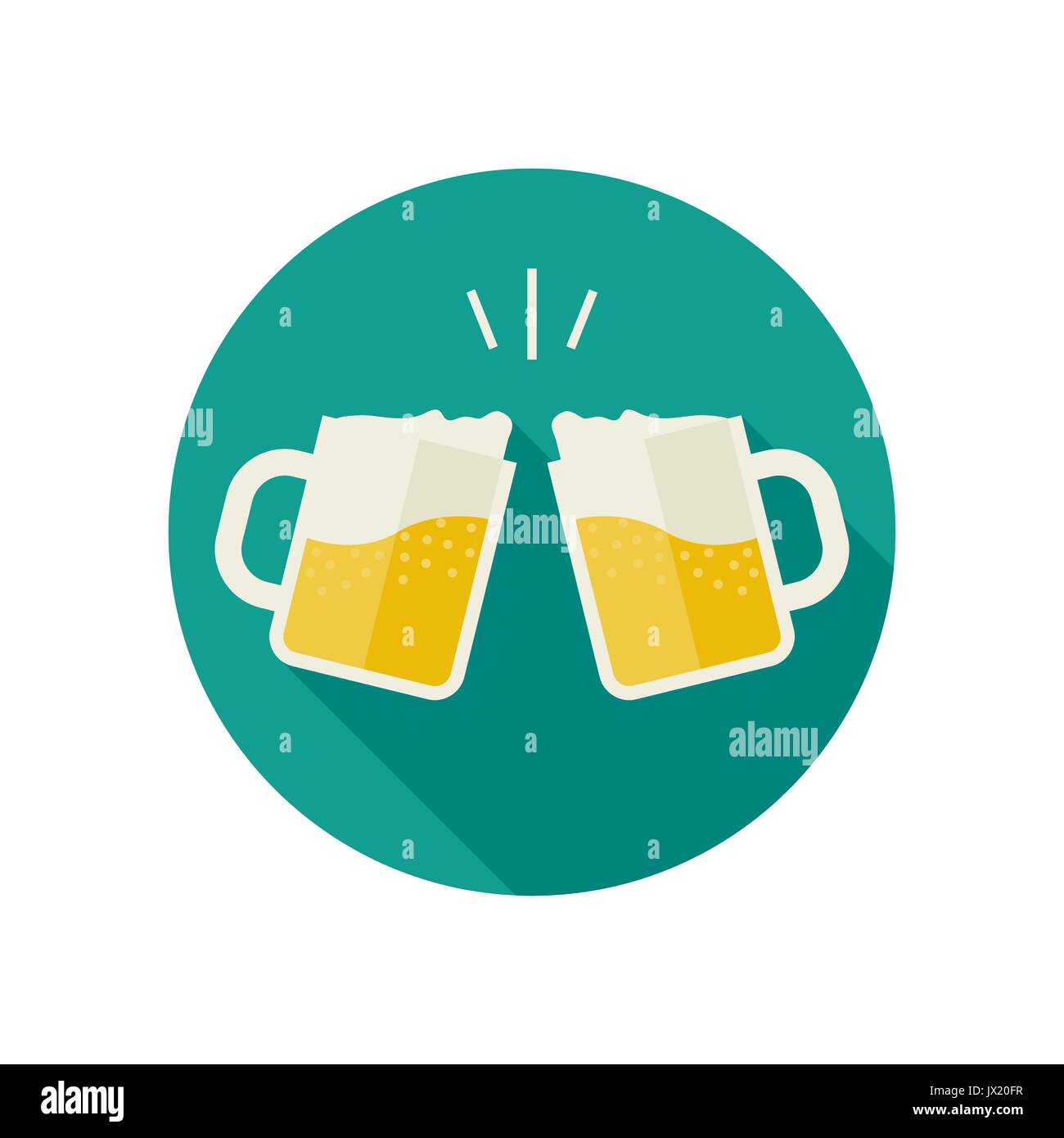 Vintage beer mugs foam Cut Out Stock Images & Pictures - Alamy