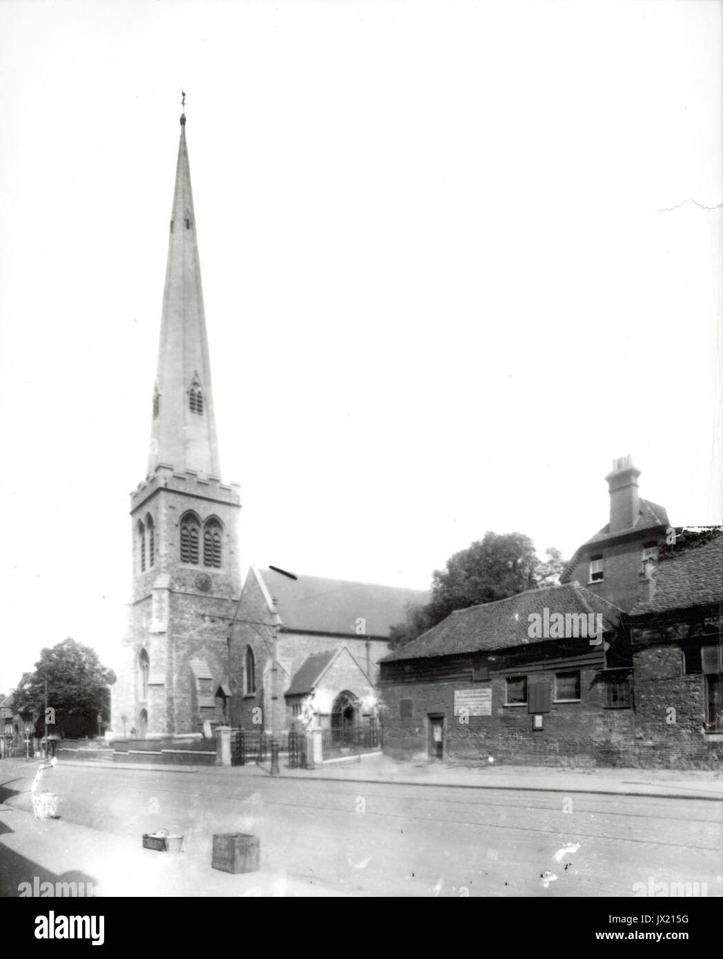 St Giles' Church, Reading, 1920 1929 Stock Photo - Alamy