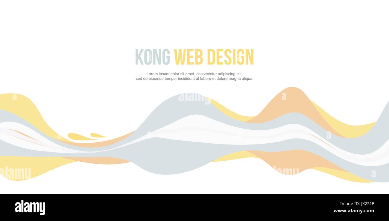 Abstract background for header website wave design Stock Vector Image ...