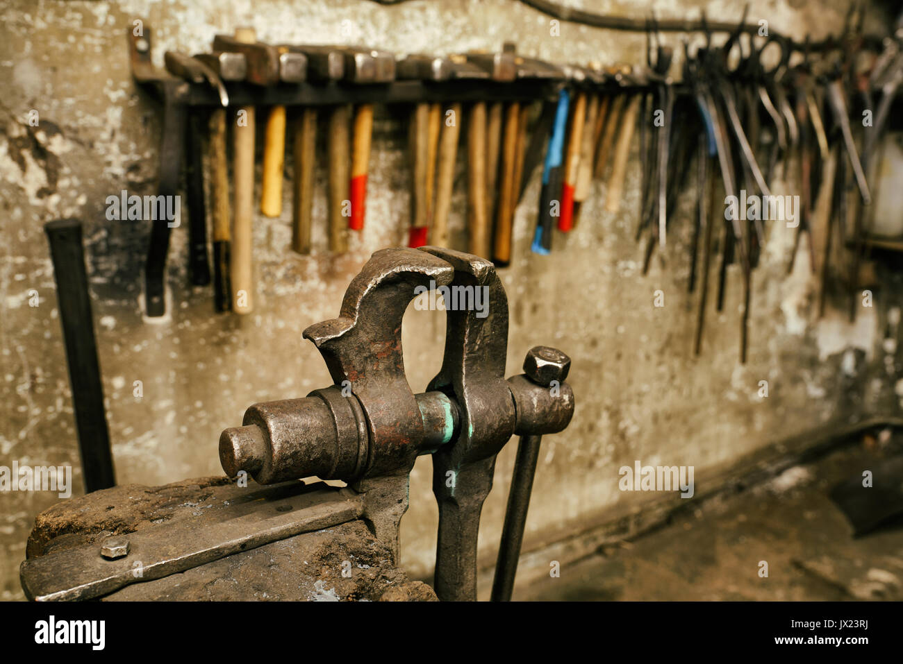 Antique blacksmith tools hi-res stock photography and images - Alamy