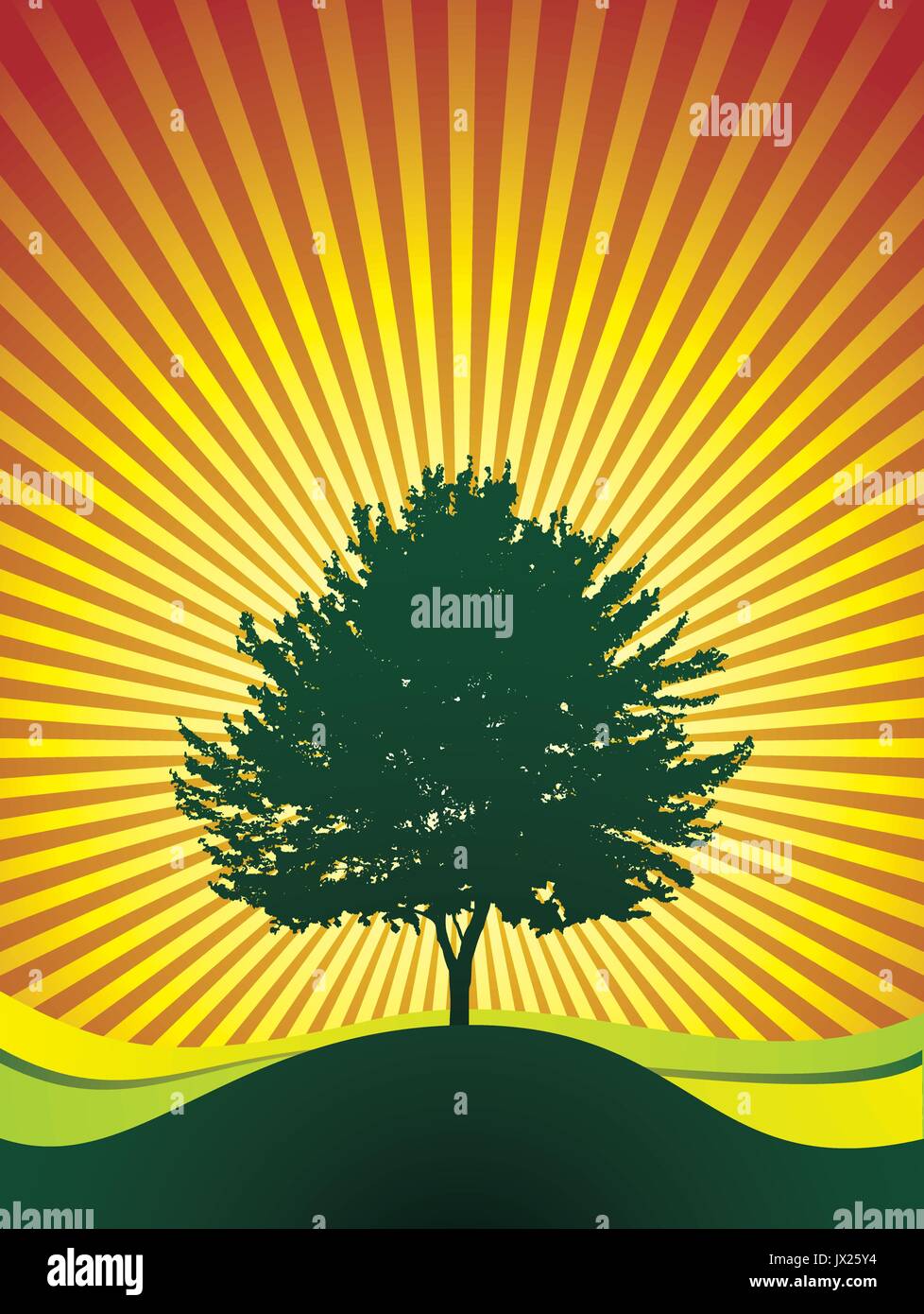 Landscape vector background Stock Vector Image & Art - Alamy