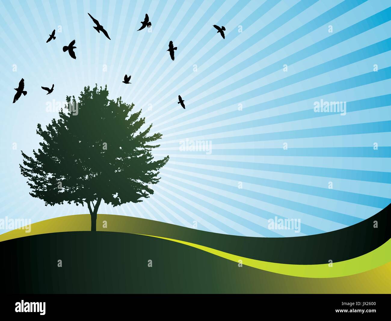 Landscape vector background Stock Vector Image & Art - Alamy