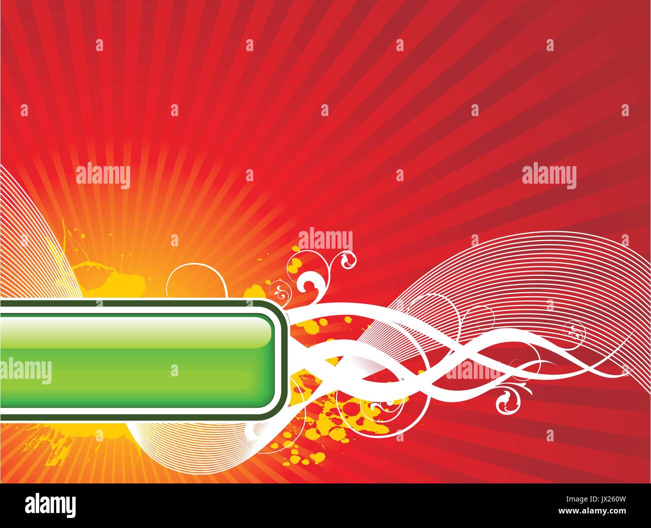 vector illustration with button on red background Stock Vector Image ...