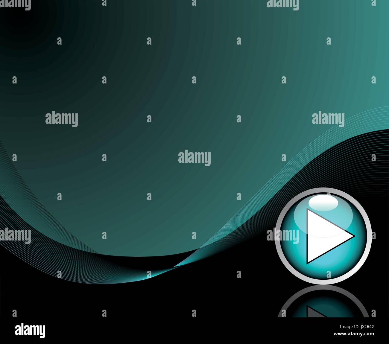 vector illustration for musical theme with play button Stock Vector ...
