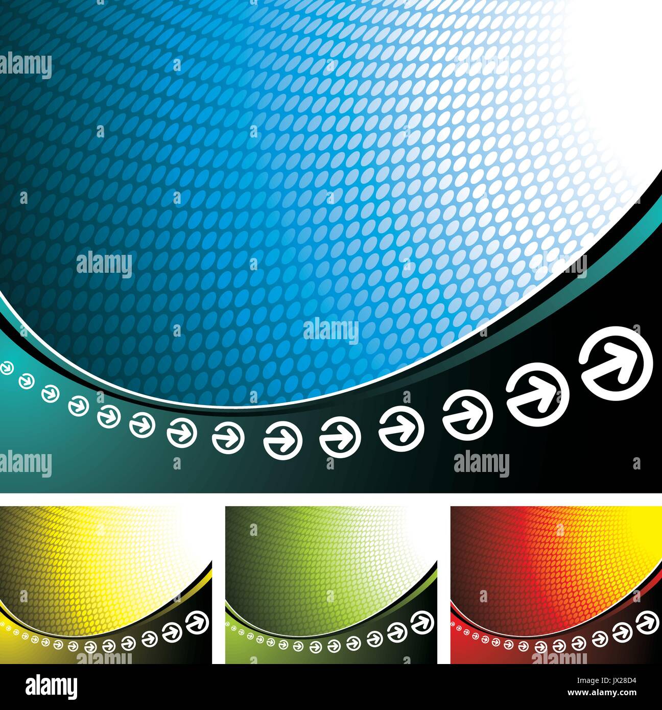 abstract vector illustration with four color variation Stock Vector ...