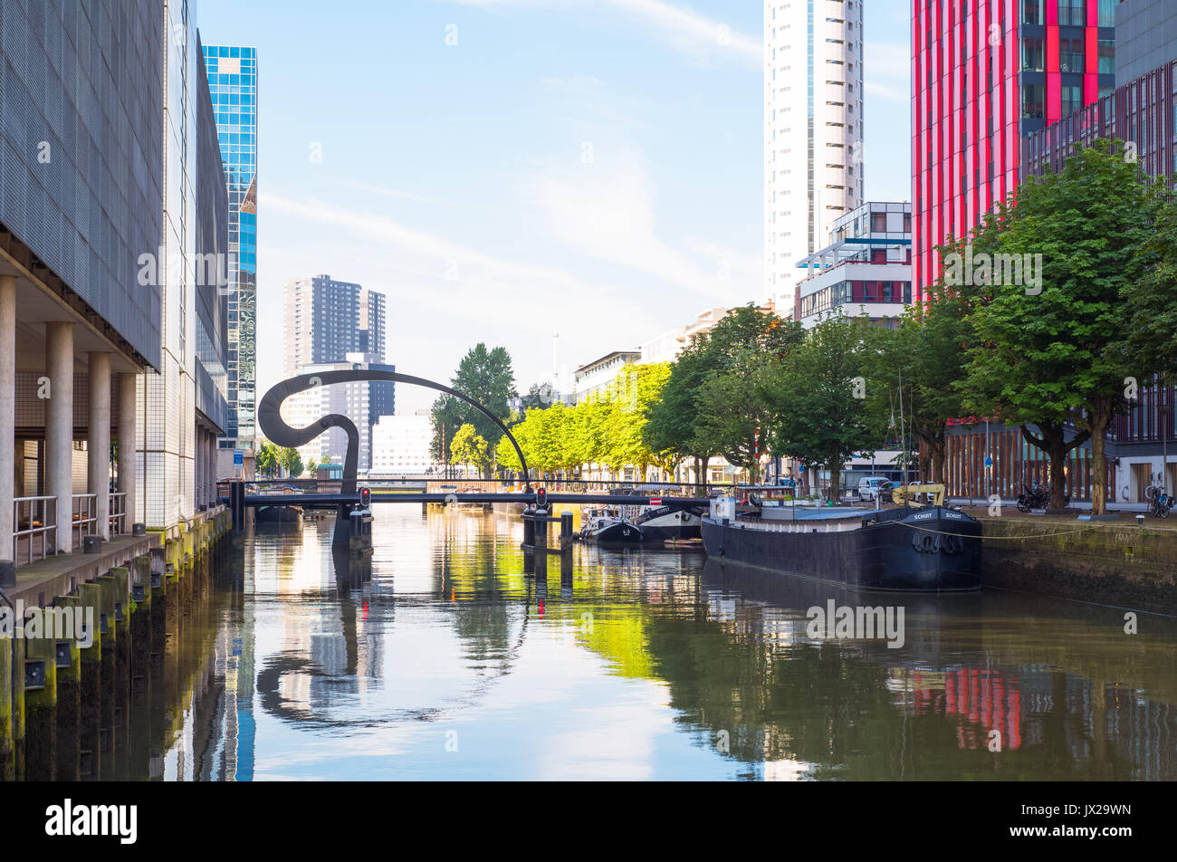 Rotterdam, The Nederlands - July 18, 2016: Modern architectures in the ...