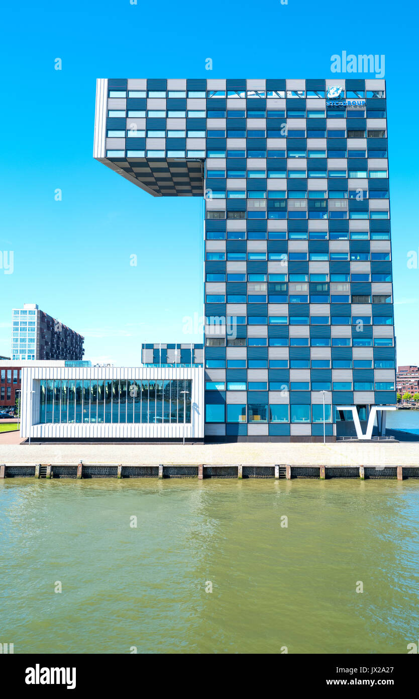 Rotterdam, The Nederlands - July 18, 2016: The modern architectures of ...
