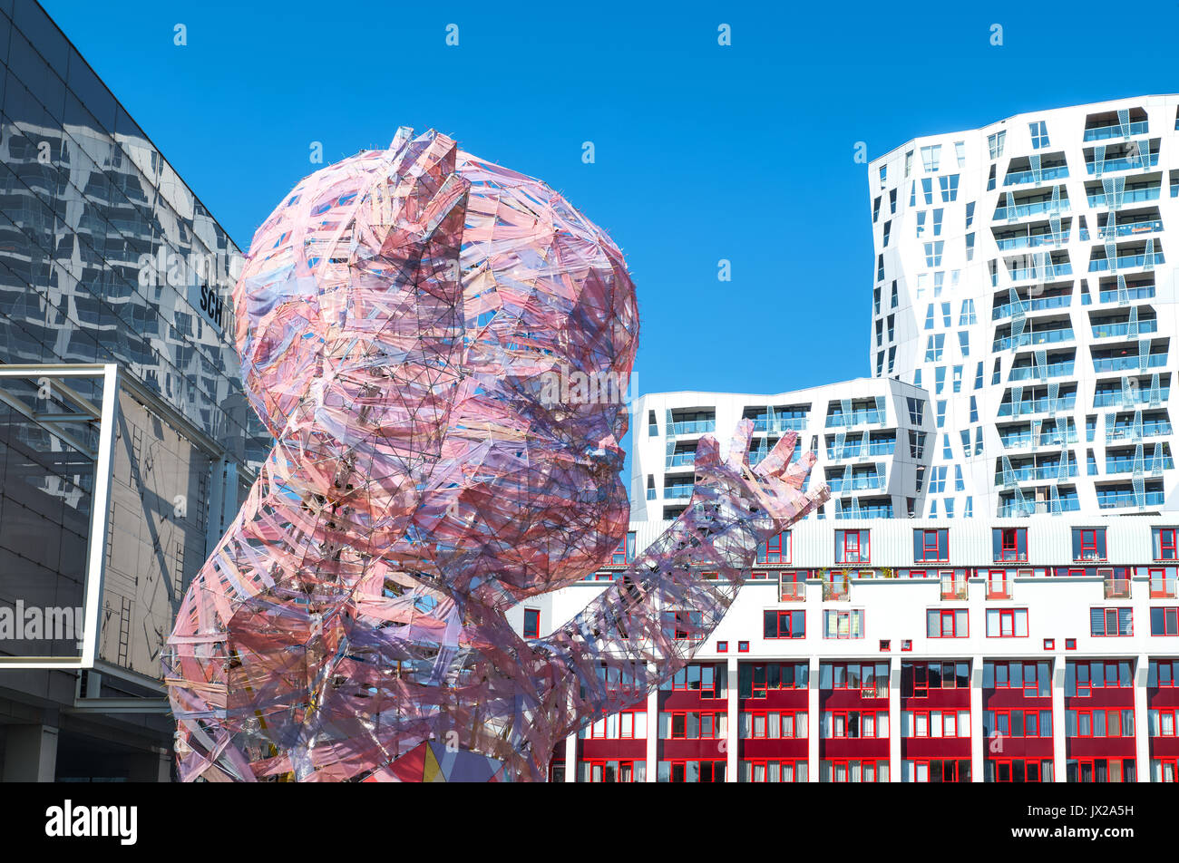 Rotterdam, The Nederlands - July 19, 2016: A street art installation in ...