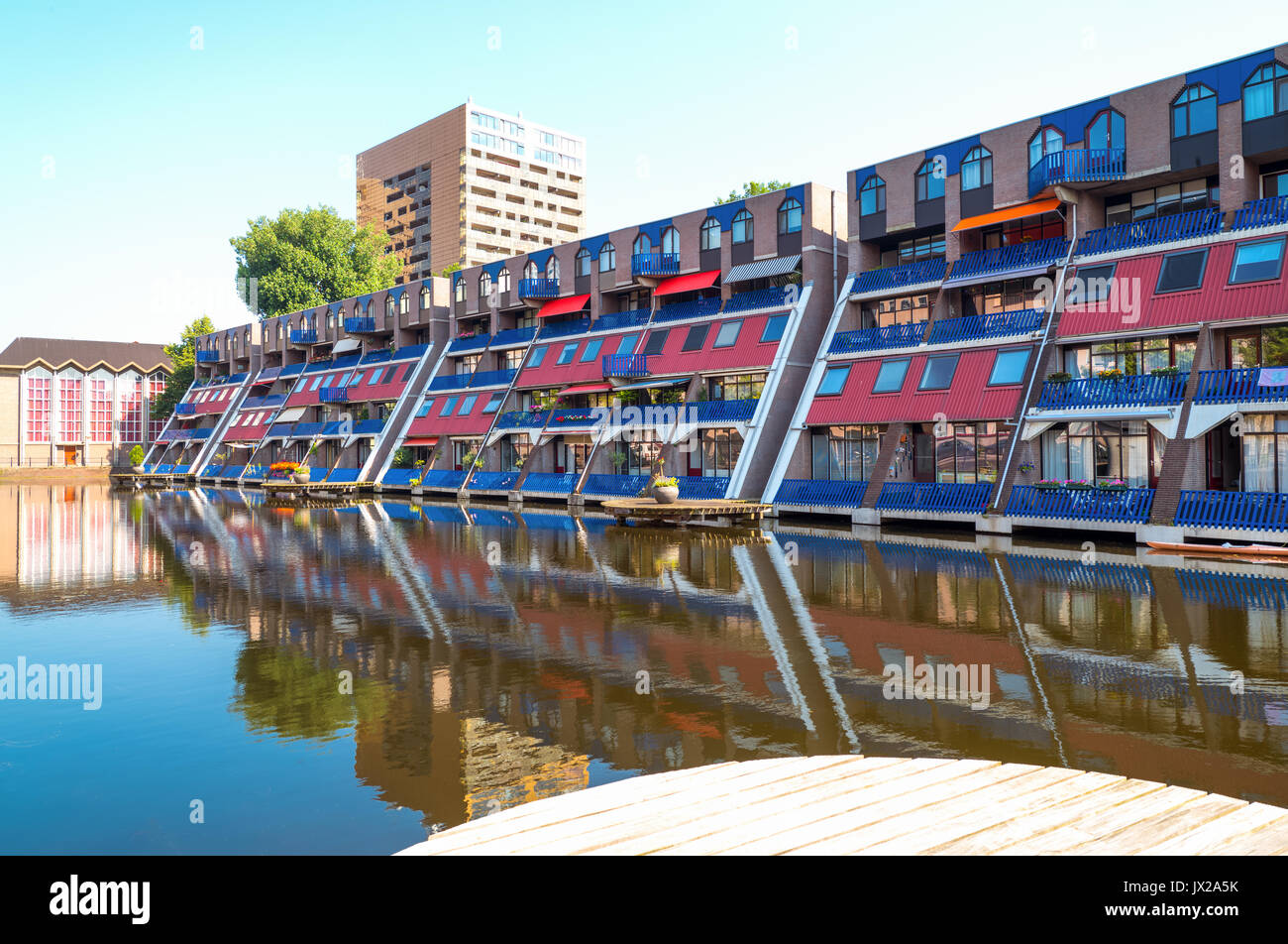 Rotterdam, The Nederlands - July 19, 2016: Colored houses on the ...