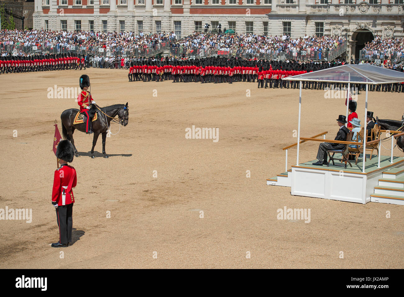 17th June 2017. Horse Guards Parade, London, UK. Trooping the Colour ...