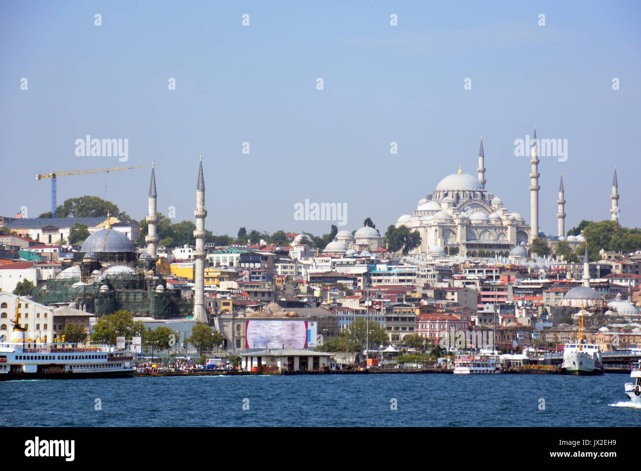 View and sight of Bosphorus and from Bosphorus cruise at the day ...