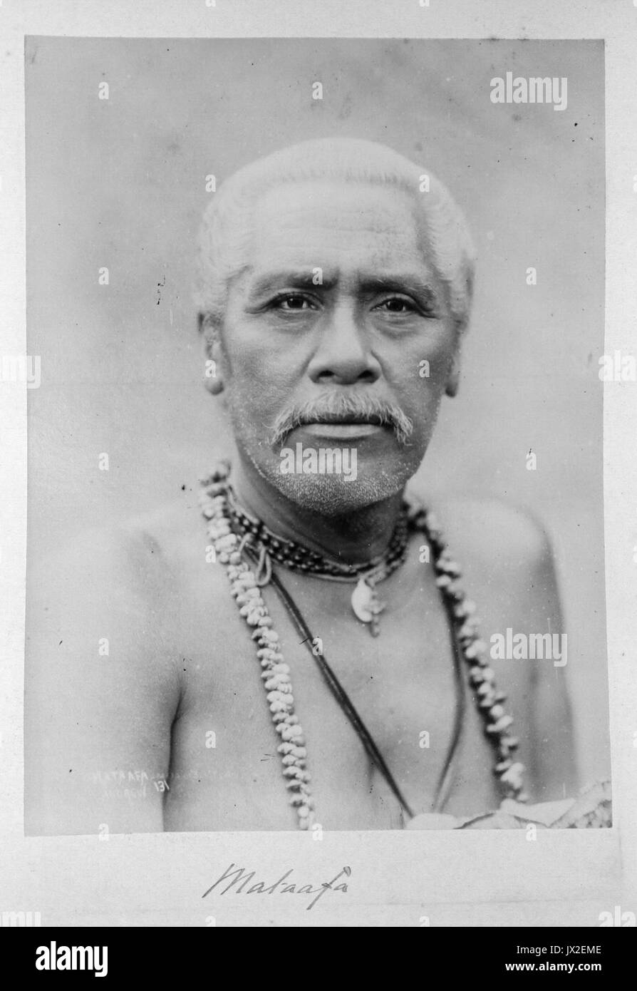 Mata'afa Iosefa, ca 1890 Stock Photo - Alamy