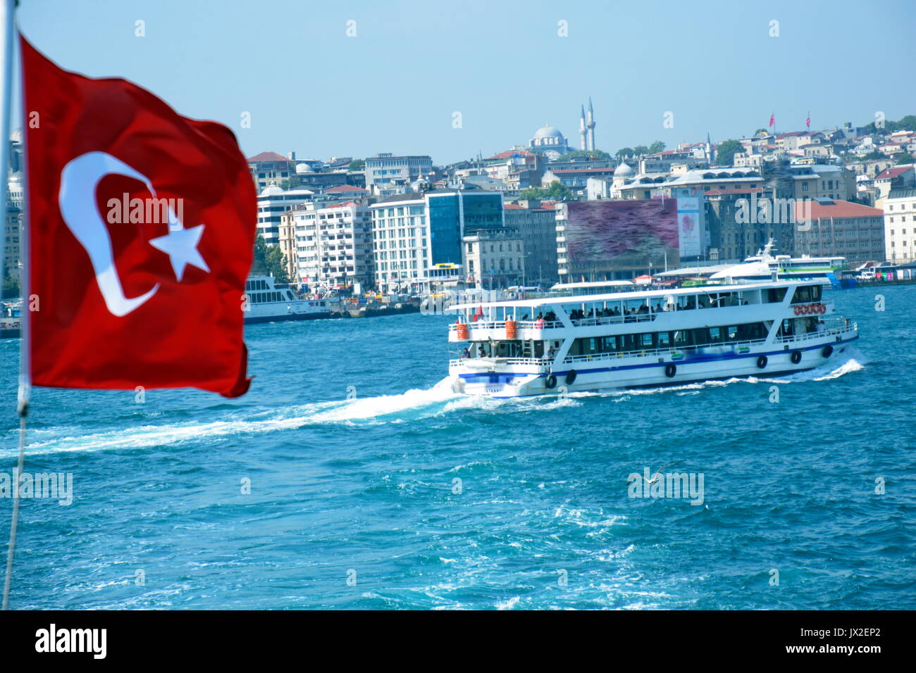 View and sight of Bosphorus and from Bosphorus cruise at the day ...