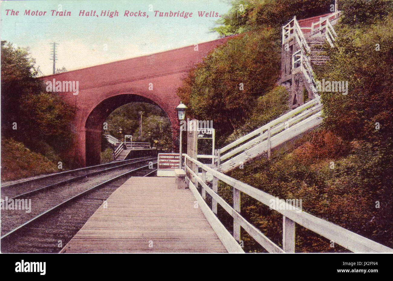High Rocks Halt Station Stock Photo - Alamy
